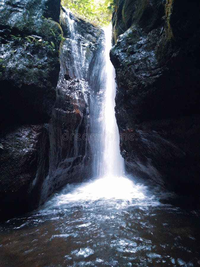 Beautiful Fresh waterfall stock photo. Image of terrain - 225966976