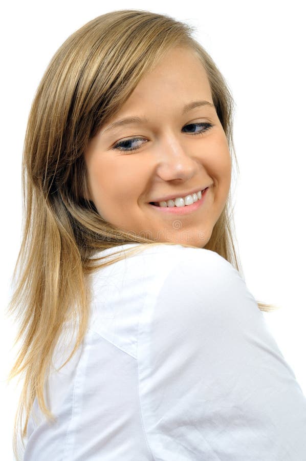 Beautiful fresh young girl stock image. Image of joyful - 6559727