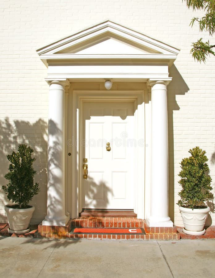 Beautiful Front Door Entry Way Stock Image - Image of plants, path: 1998811