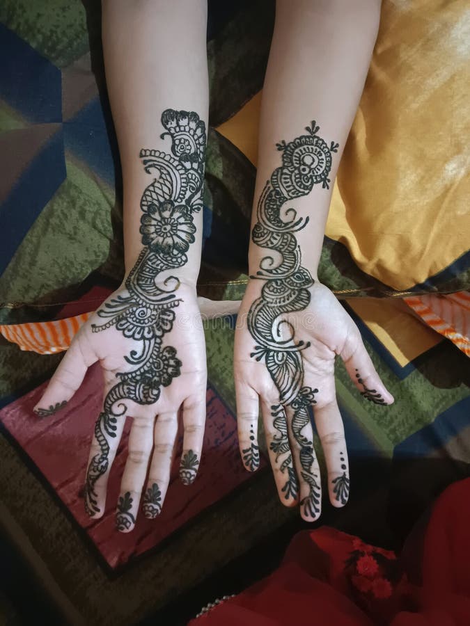 Beautiful Front Hand Mehandi Desing Stock Photo - Image of beautiful ...