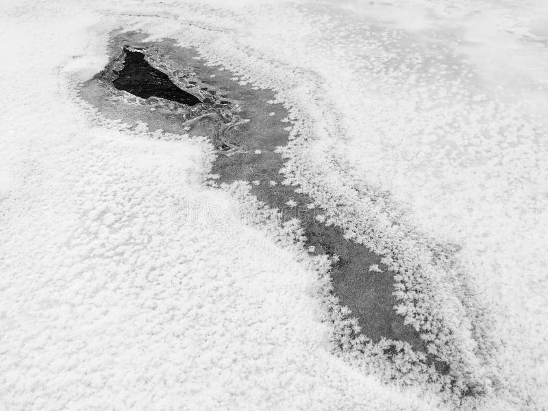 Iced River Bridge on the Polar Circle Stock Photo - Image of travel ...