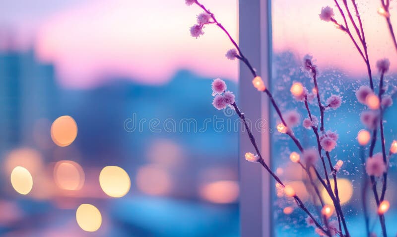 A Beautiful Frosted Design Recreates the Magic of Winter Stock Photo ...