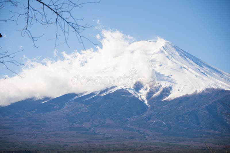 Beautiful Fuji Mountain with Blue Sky Stock Photo - Image of fuji ...