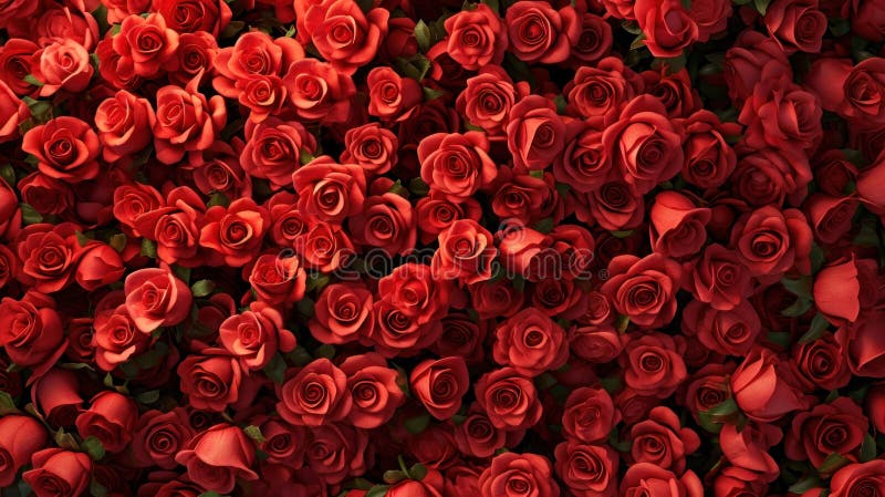 Beautiful of Full Bunch of Roses Background Stock Illustration ...