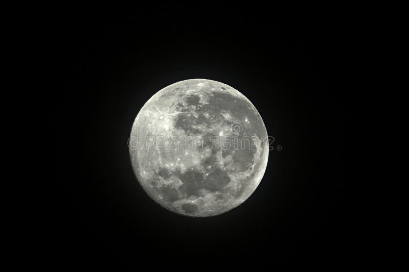 Beautiful Full Moon in Bogor Indonesia Stock Photo - Image of darkness ...