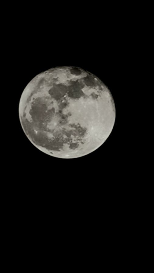 Beautiful Full Moon on the Night Sky Stock Photo - Image of earth ...