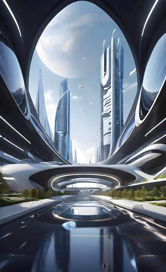 Future View with Upgrade Technology Ai Generated Stock Illustration ...