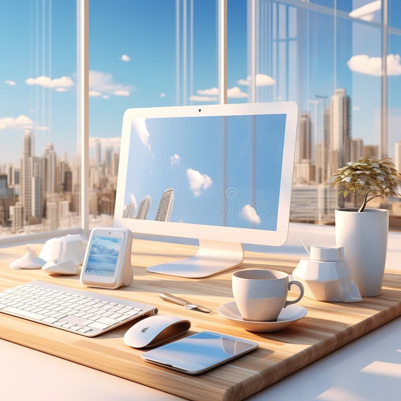 A Futuristic Scenery White Transparent Technology Sense Wooden Floor ... A Futuristic Scenery White Transparent Technology Sense Wooden Floor ...