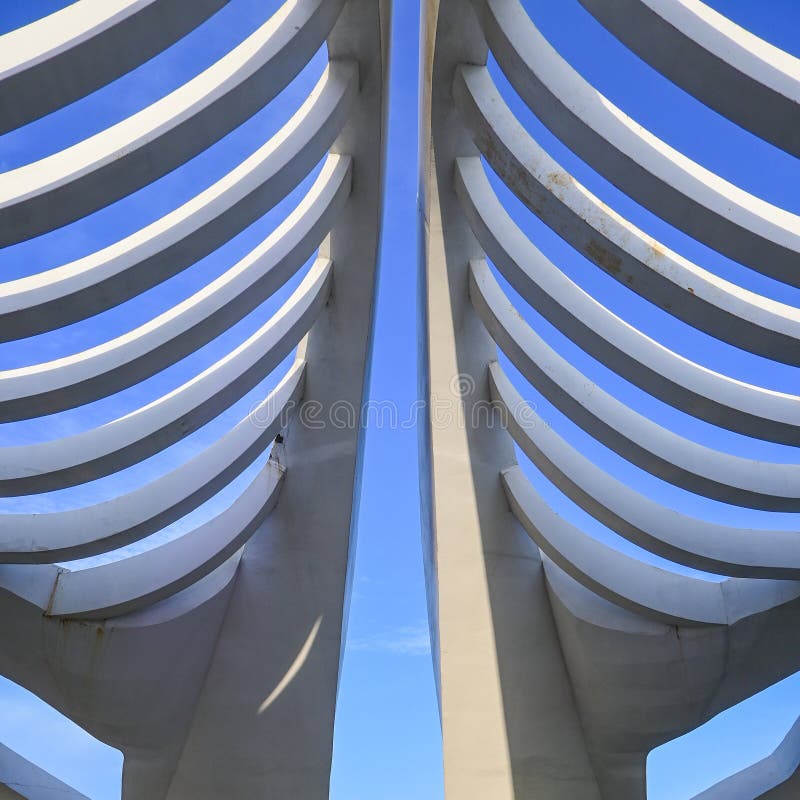 Beautiful Futuristic Structure Construction Stock Image - Image of ...