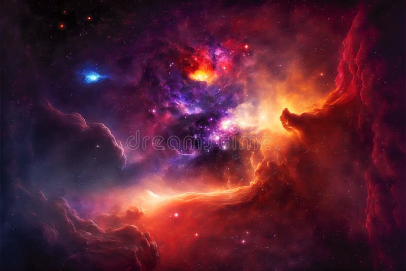 Beautiful Galaxy in Outer Space. Abstract Nebula Galaxy Background ...