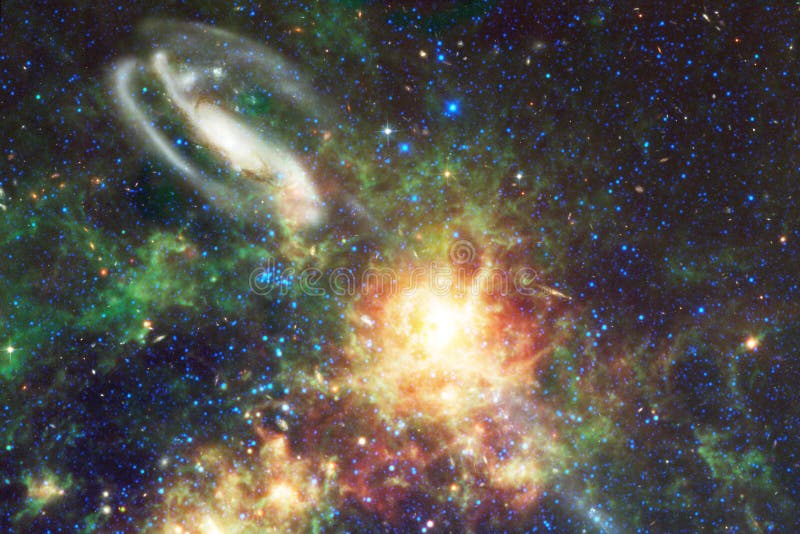 Beautiful Galaxy Somewhere in Outer Space. Elements of this Image ...