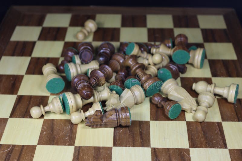 Beautiful Game To Think Strategy Skill Figures Played Stock Photo ...