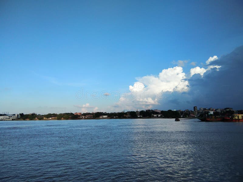 Beautiful ganga river. stock photo. Image of wonderful - 95378002