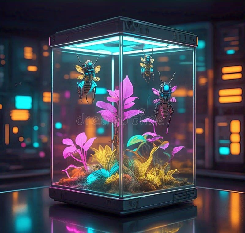 Beautiful Garden in a Glass Jar.Generative Ai Stock Illustration ...