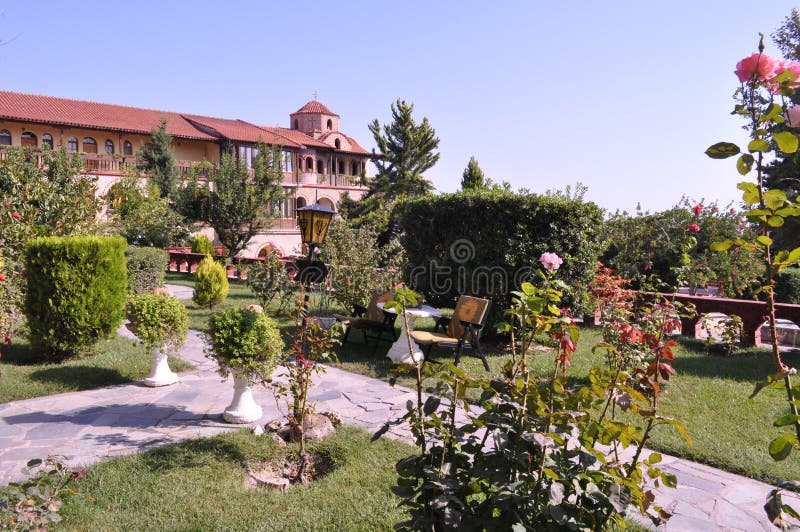 The Beautiful Garden at Monastery Stock Photo - Image of botany, field ...