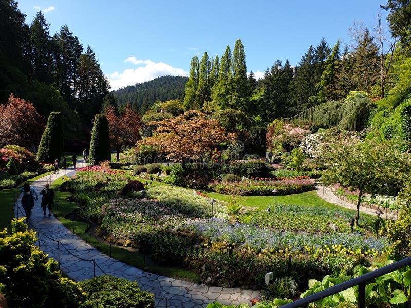 A Beautiful Garden Where Can Make Us Peaceful and Serene Stock Photo ...