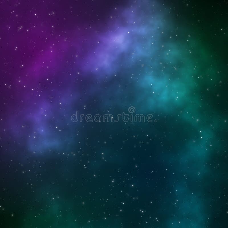 The Beautiful of Gas Clouds in the Galaxy Stock Illustration ...