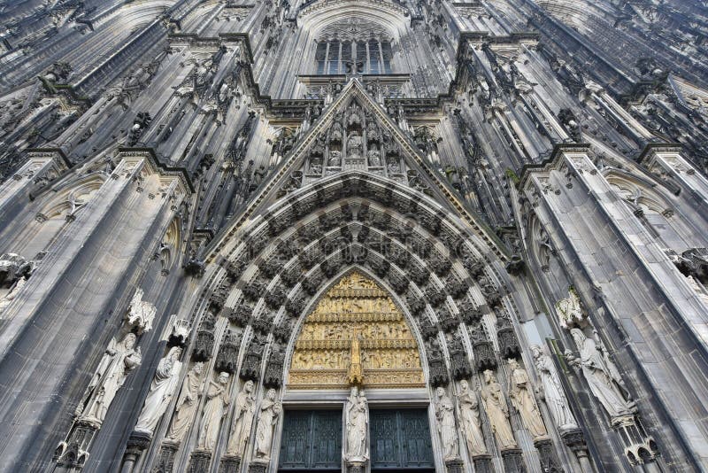 Gate of Cologne Cathedral, Germany Stock Image - Image of beautiful ...