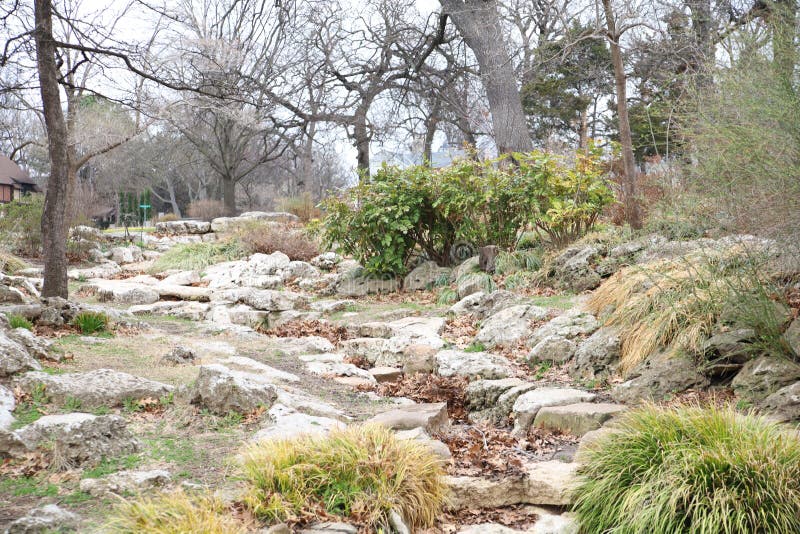 Beautiful Gathering Place Park- Tulsa Stock Photo - Image of season ...