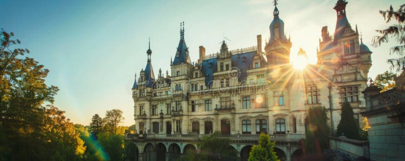 Beautiful Generic Castle Architecture Detail Stock Illustration ...