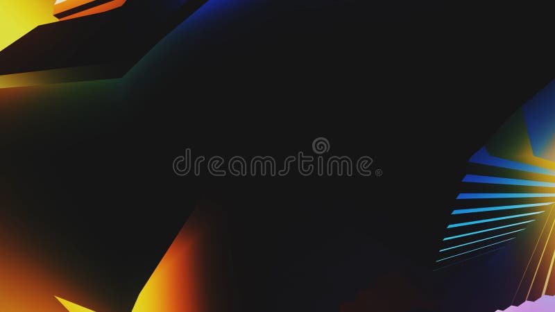 Beautiful Geometric Abstract Background with Color Accents. Stock ...
