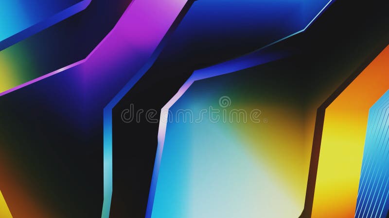Beautiful Geometric Abstract Background with Color Accents. Stock ...