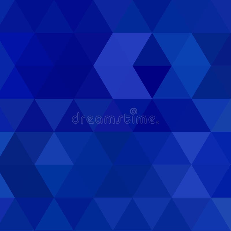 Beautiful Geometric Background. Dark Blue Triangles. Abstraction Vector ...