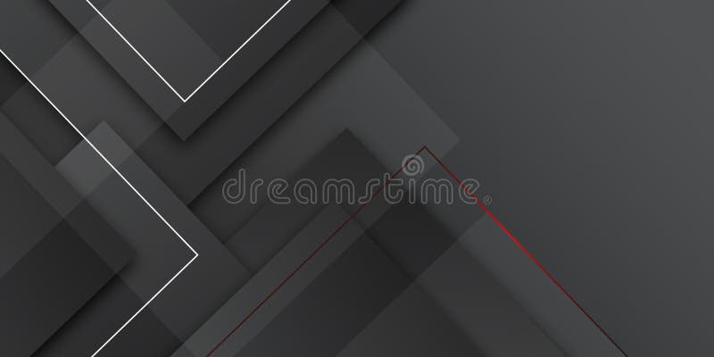Geometric Modern Black Presentation Background Stock Illustration ...