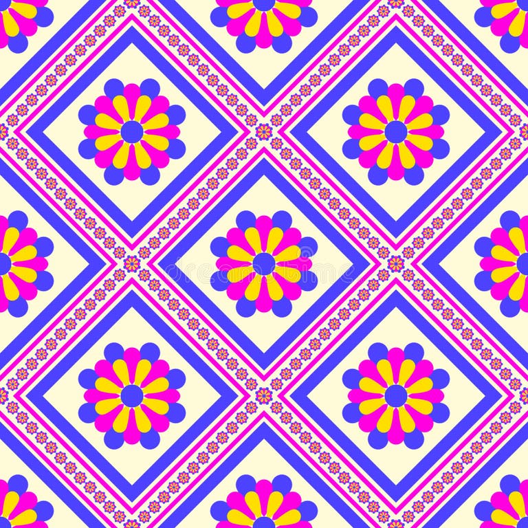 Beautiful Geometric Repeat Pattern. it is a Vector Image with Geometric ...