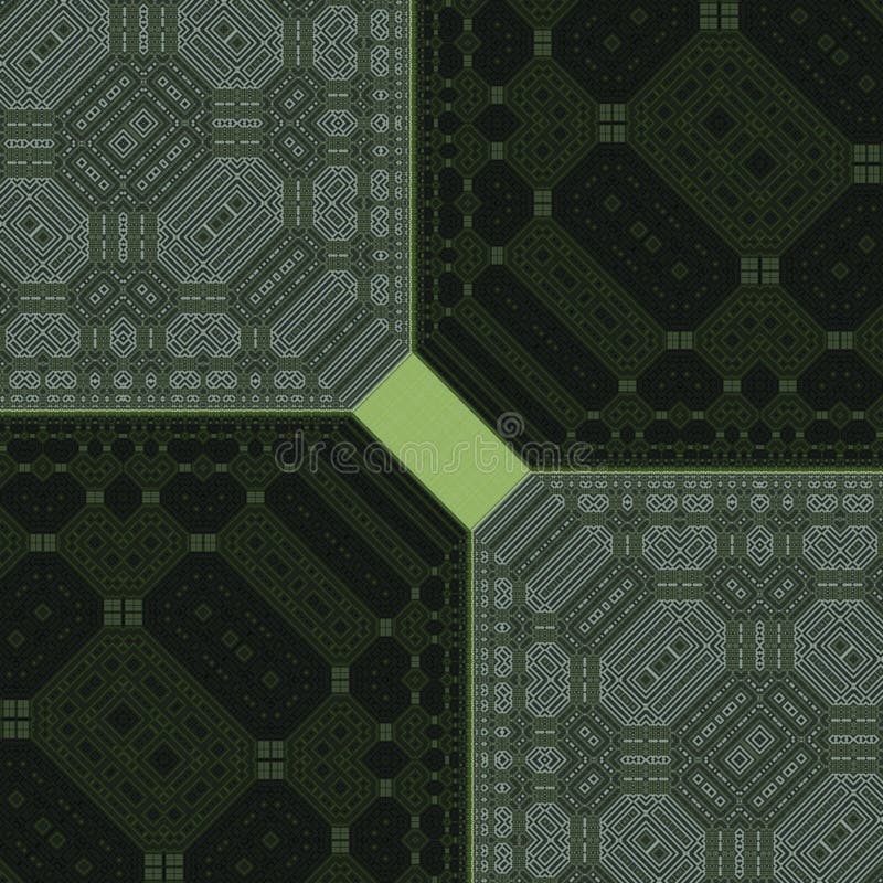 A Beautiful Geometryical Pattern Design Stock Illustration ...