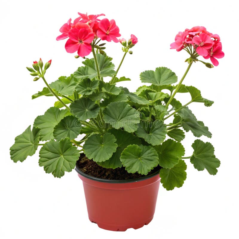 Beautiful Red Geranium Flowers Background Stock Vector - Illustration ...