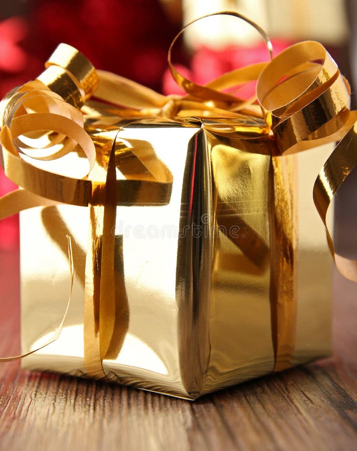 Beautiful gift box stock photo. Image of ribbon, year - 21863426