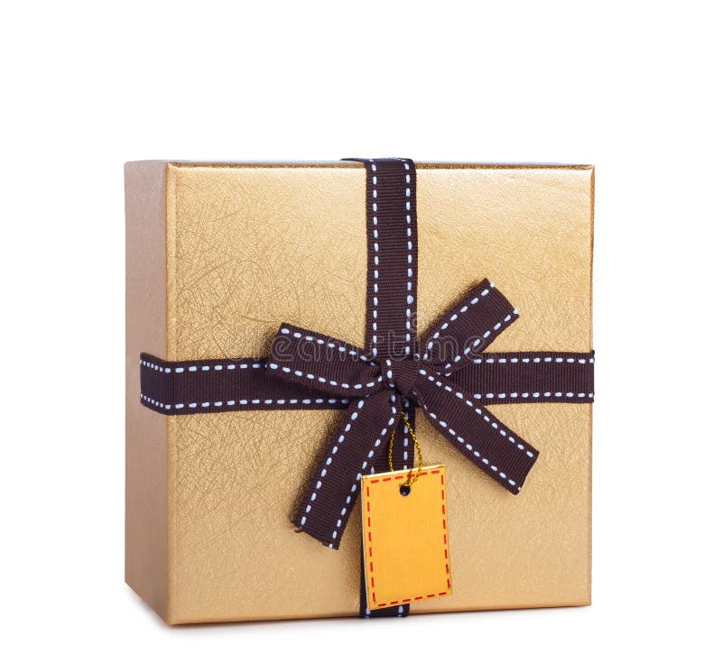 Open gift box stock image. Image of brown, gift, paper - 6235561