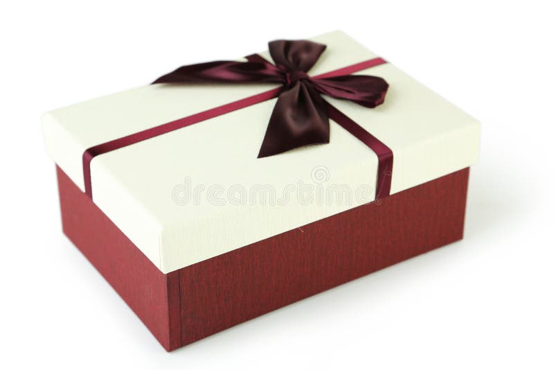 Beautiful gift box stock photo. Image of burgundy, ornate - 58149502