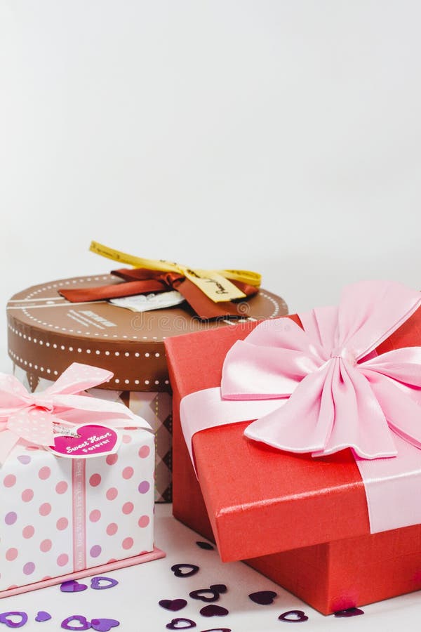 Beautiful gift boxes stock image. Image of love, backdrop - 83878359