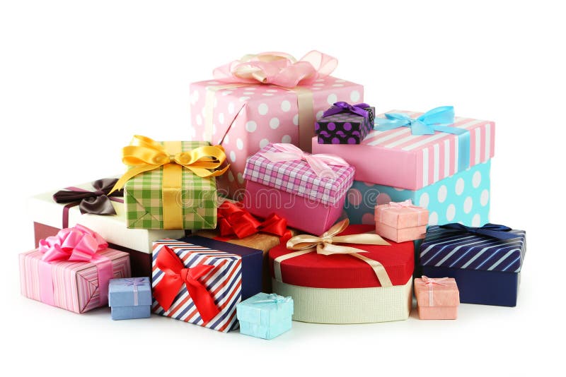 Beautiful gift boxes stock image. Image of colorful, christmas - 53631705