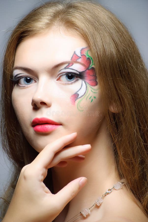 Beautiful girl stock image. Image of lips, head, woman - 27919009