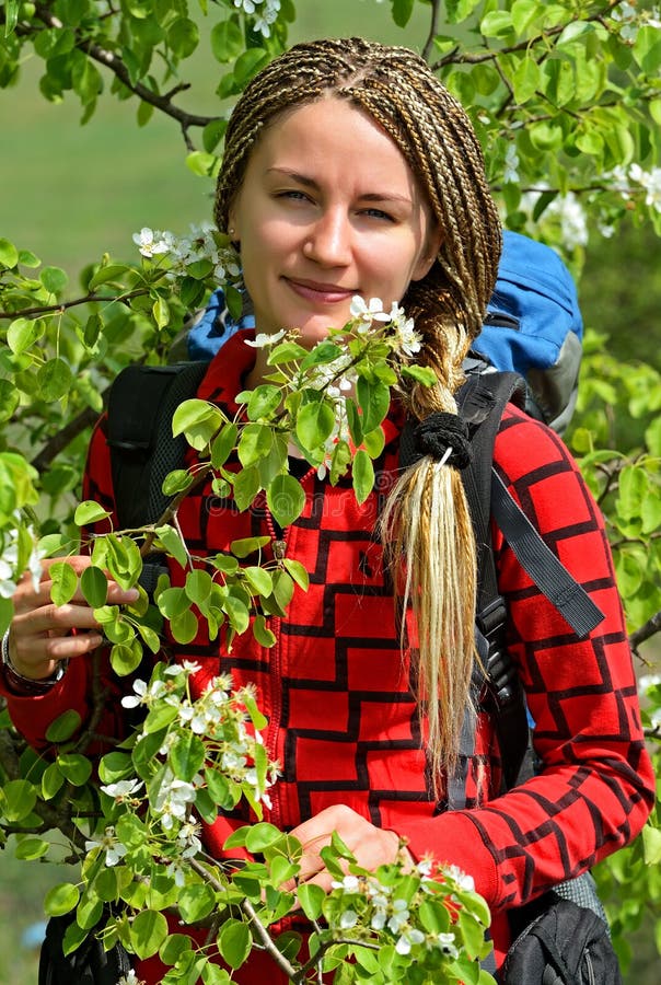 Beautiful girl stock photo. Image of flowers, walk, beautiful - 30984812