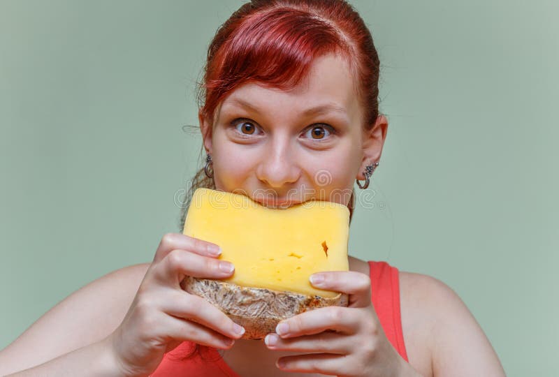 Beautiful Girl Bites Cheddar Stock Photos - Free & Royalty-Free Stock ...