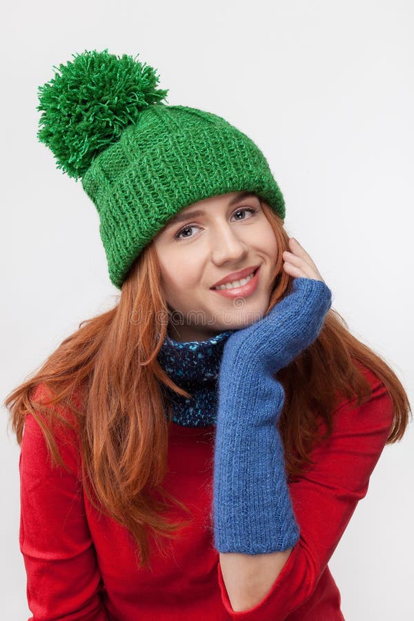 Beautiful girl in a cap stock image. Image of attractive - 28754189