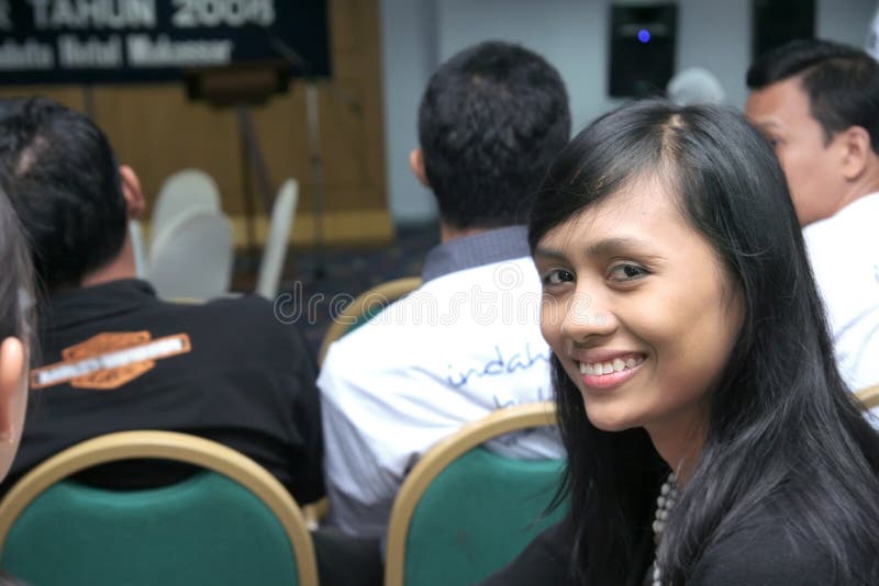 Beautiful Girl in the Crowd Stock Image - Image of young, female: 7574441