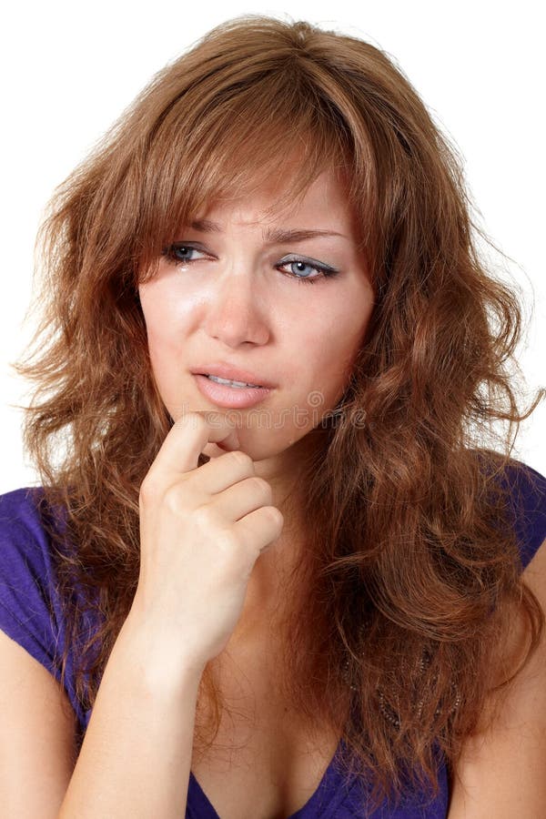 Beautiful girl crying stock photo. Image of facial, caucasian - 16062662