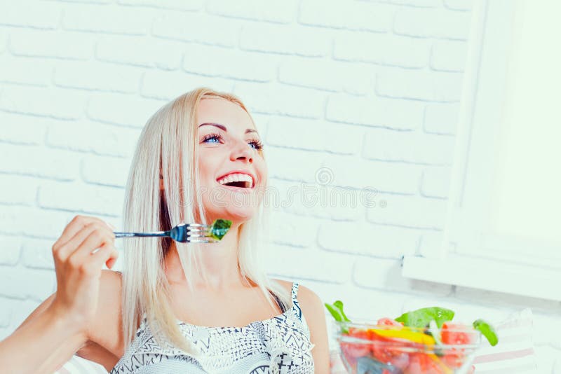 2,373 Girl Laughing Salad Stock Photos - Free & Royalty-Free Stock ...