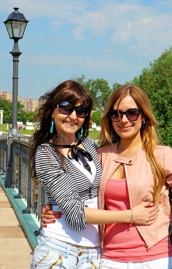 Beautiful girl friends stock photo. Image of active, happiness - 25912496