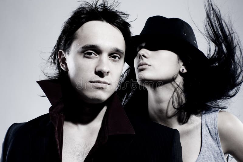 Portrait of Beautiful Girl and Handsome Man Stock Photo - Image of girl ...