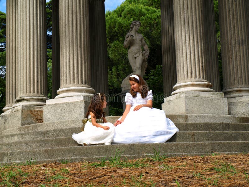 Beautiful Girl In Her First Communion Stock Photo - Image of ...