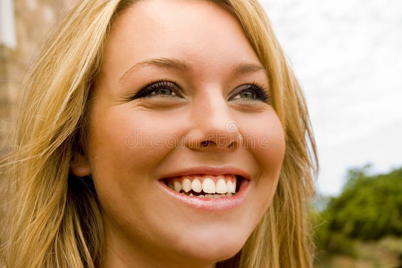 Beautiful girl laughing stock image. Image of career, happy - 4598433