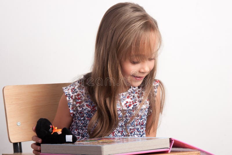 Beautiful Girl Learning stock image. Image of human, people - 28810103