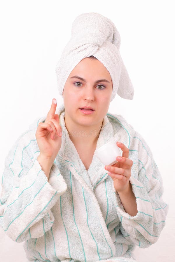 Beautiful Girl Makes Morning Hygiene Stock Image - Image of good, lady ...