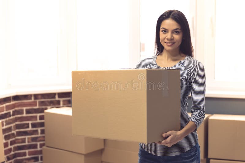 Beautiful girl moving stock image. Image of happy, mixed - 80995917